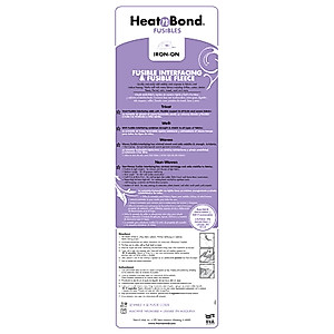 Therm O Web Q2425 Heat'n Bond High Loft Fusible Fleece, 45" x 15 yd, White