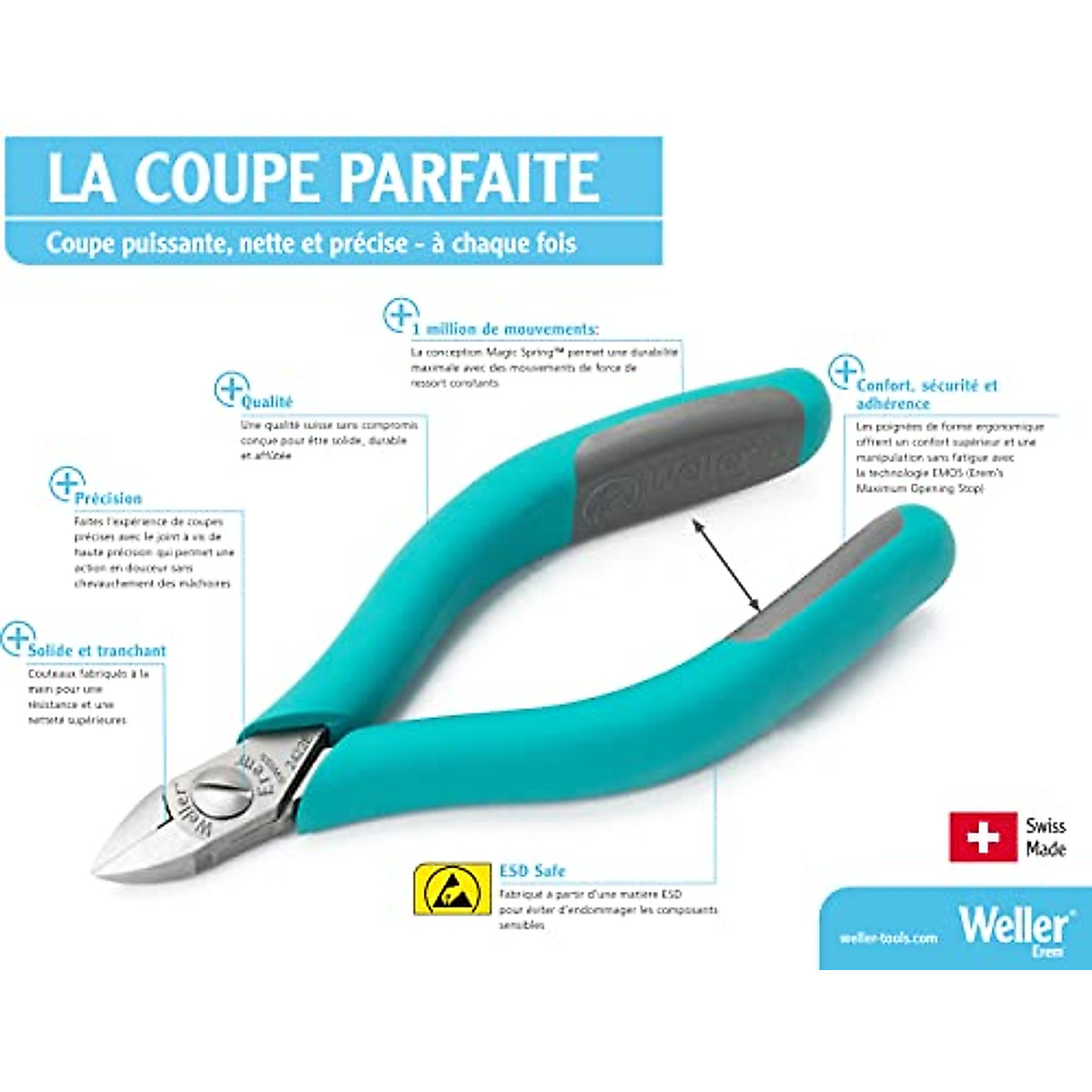 Erem Weller Erem 522N 4 1/2 Magic Diagonal Medium Oval Head Cutter with Full Flush Cut