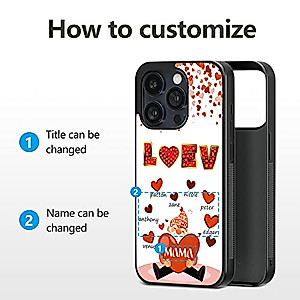 Customizable Phone Cases Funny Gifts for Women iPhone 11 12 13 14 Pro Max Plus Mini Xr Xs Samsung Note 7 8 9 10 20 Ultra Plus Moto Edge 20 Pro LITE Pixel 6 6Pro 7 Pro LG G6 7 8 (Red Heart Group Love)