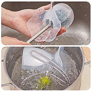 haakaa Manual Breast Pump Petal Silicone Breast Pump with Flower Stopper & Silicone Strap Breastfeeding Essentials Set (7oz/200ml, New Version)