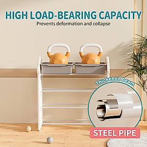 UNICOO Kids 4-Tier Toy Storage Organizer, Toy Organizer Shelf, Fun Candy House Design, Toy Shelves Organizer with 12 Bins, Toy Organizer Rack Durable and Safe HDPE Material