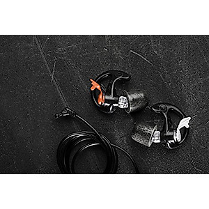 SureFire EP7 Sonic Defenders Ultra filtered Earplugs w/ Comply Canal Tips, reusable, Black, Medium