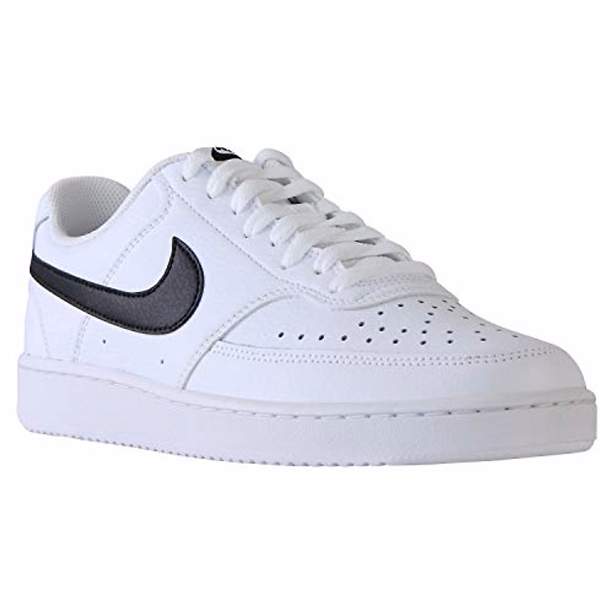 Nike Men's Court Vision Low Sneaker, White/Blackwhite, 13.5