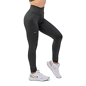NEBBIA Python Snakeskin High-Waist Leggings 407 Black