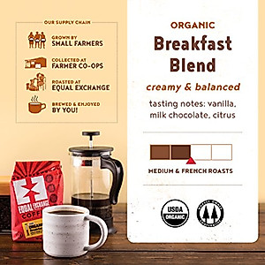 Equal Exchange Organic Ground Coffee, Breakfast Blend, 12-Ounce (Pack of 1)