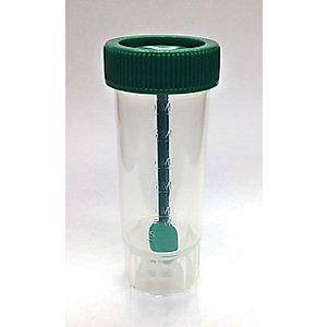 Centrifuge Tubes - 30mL, Green Caps, Flat-Bottom (with Spoon), Sterile, 24 pcs