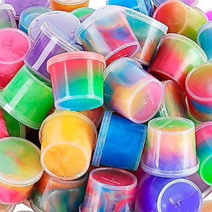 iMelitoy Party Favors Slime 24 Pack, Reusable Galaxy Slime Bulk for Kids Christmas Stocking Stuffers, Goodie Bag Fillers, Classroom Prizes, Sensory and Tactile Stimulation Toy for Girls and Boys