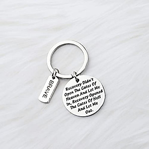 TGBJE AA NA Drug Recovery Gift Sober Gift Rehab Keychain Gift Sobriety Gift Addiction Recovery Gift (gates keychain)