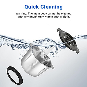 Meat Grinder Electric, AMZCHEF 500W Food Processor with Stainless Steel Bowl (8 Cup) & 2 Speed Modes, Meat Vegetable Chopper Electric with 4 Sharp Blades for Family & Baby Use