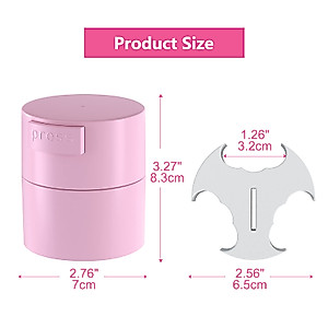 Buqikma Eyelash Glue Storage Container, Pink Sealing Extension Eyelash Glue Jar Storage Tank with Bottom Sealed Adhesive Stand Activated Storage for Eyelash Extension (Pink)
