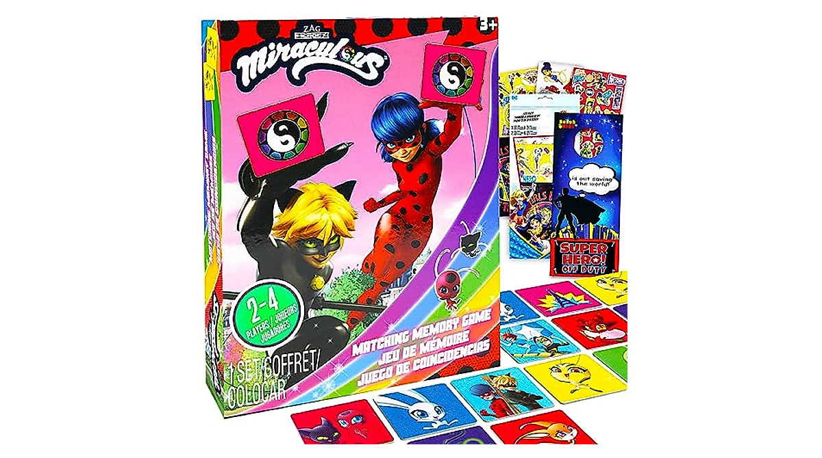 Miraculous Ladybug Memory Game Set - Fun Kids Matching Puzzle