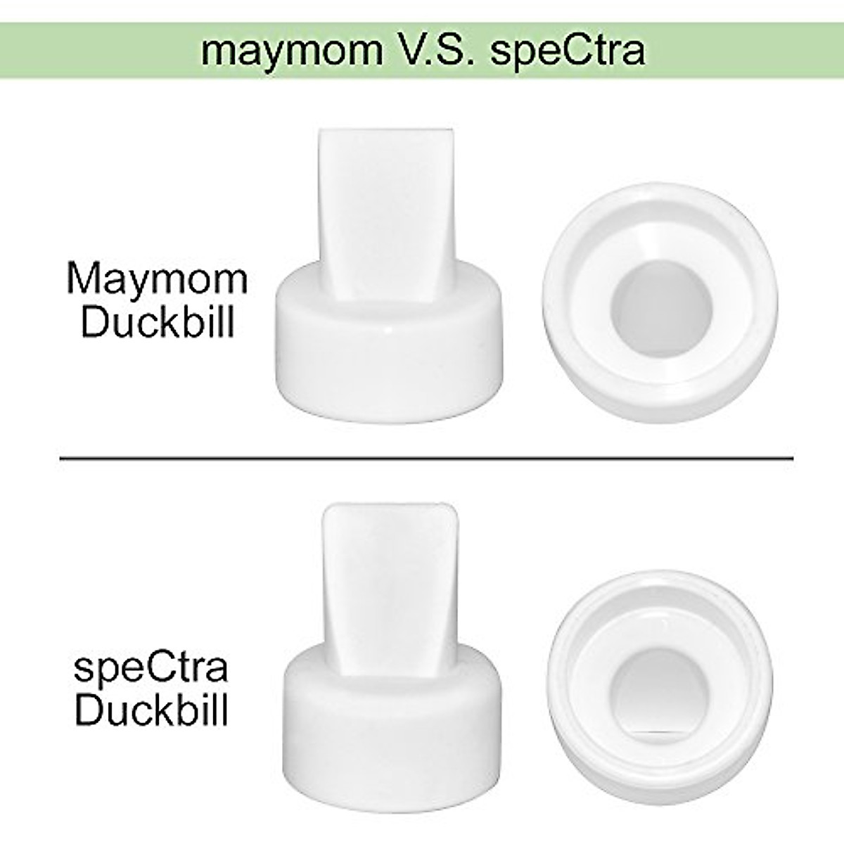 Maymom 12 Count Duckbill Valves for Spectra S1 Spectra S2 Spectra 9 Plus. Not Original Spectra Pump Parts Replace Spectra Duckbill Valve Not Original Spectra S2 Accessories Work w/Spect (White.18)