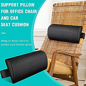4 Pcs Zero Gravity Chair Pillow Replacement Universal Headrest Beach Chair Pillow with Elastic Band Removable Padded Cushion for Zero Gravity Lounge Folding Chair Recliner Head Neck Lumbar Support