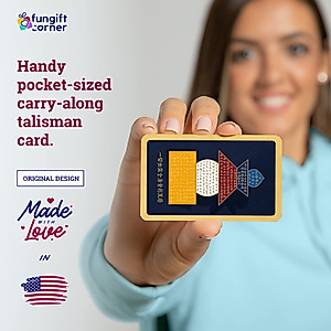 Five Element Pagoda Amulet Feng Shui Card, Symbol of Protection Against Five Yellow Misfortune Star, Feng Shui Gift, Pocket-Sized Card, Made in USA (2 Pack)