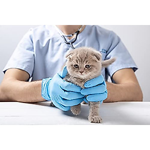 ASAP Blue Nitrile Powder Free Examination Gloves, Disposable, 3 mil (Large - Box of 100)