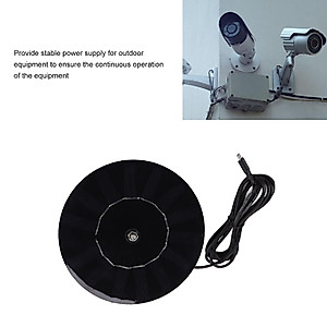 Solar Panel Round Monitor 10W5V Bracket Connector for Round Shape Light Mounting Plate Solar Battery Chargers Charging Kits