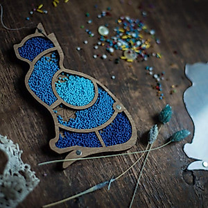 Lonjew Bead Organizer Storage With Transparent Lid Magnet Needle Holder Small Art Sewing Box Organization Tray Container Dividers Beads Parts Hobby Tool Cabinet Organizers Divided Trays