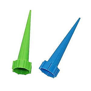 MANHONG Irrigation Dripper Cone Automatic Bonsai Plant Waterer Garden Plant Flower Watering Irrigation Spike Potted Plant Seedling Growth Supplies 6 Pieces