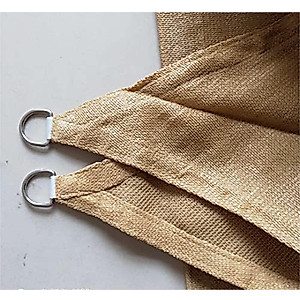 Isunshore 12'X16' Rectangle Sand Sun Patio Shade Sail Canopy Patio Sunshade Cover - 185 GSM - Block 98% of UV Radiation for Patio Backyard Lawn Garden Outdoor Awning, Sand