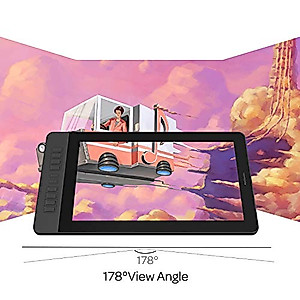 Drawing Tablet with Screen GAOMON PD1561 15.6 Inches Full HD IPS Drawing Monitor with 8192 Levels Tilt Support Battery-Free Pen and 10 Shortcut Keys Pen Tablet for Mac, Windows PC