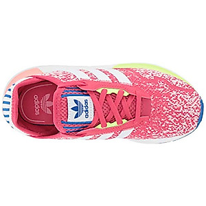 adidas Swift Essential Sneaker, Black/White/Signal Green, 6 US Unisex Big Kid