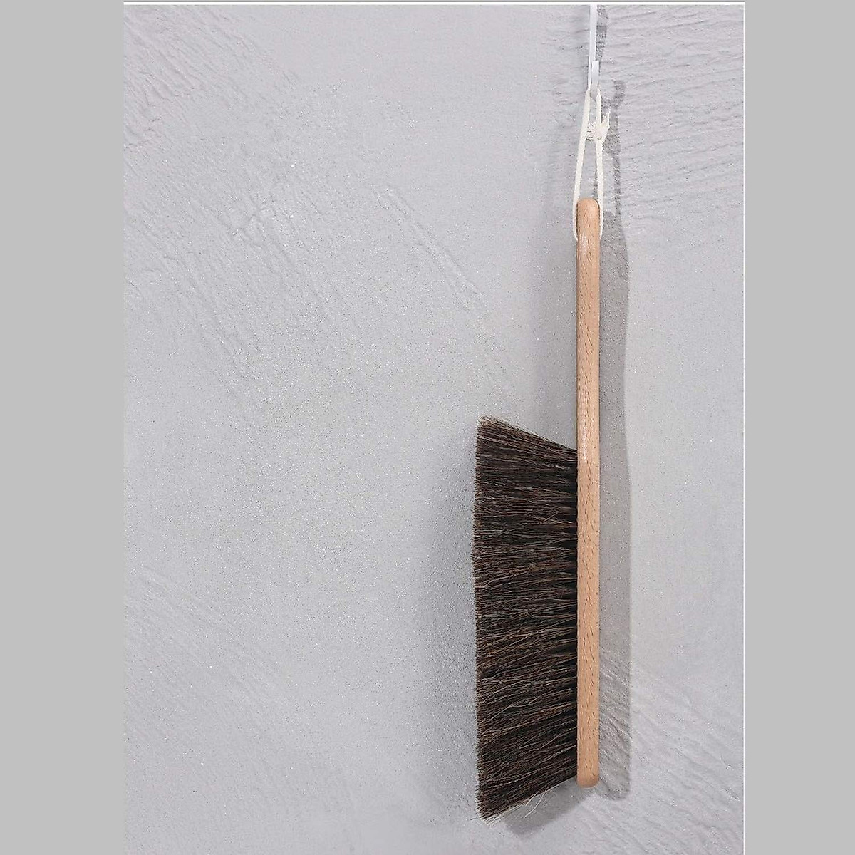 Kingten Horsehair Counter Duster with Wood Handle, Wood Block，Dustpan,Bench Woodworking Brush-Brushes are Used for Counter, Gardening, Furniture, Drafting, Patio, Fireplace Cleaning