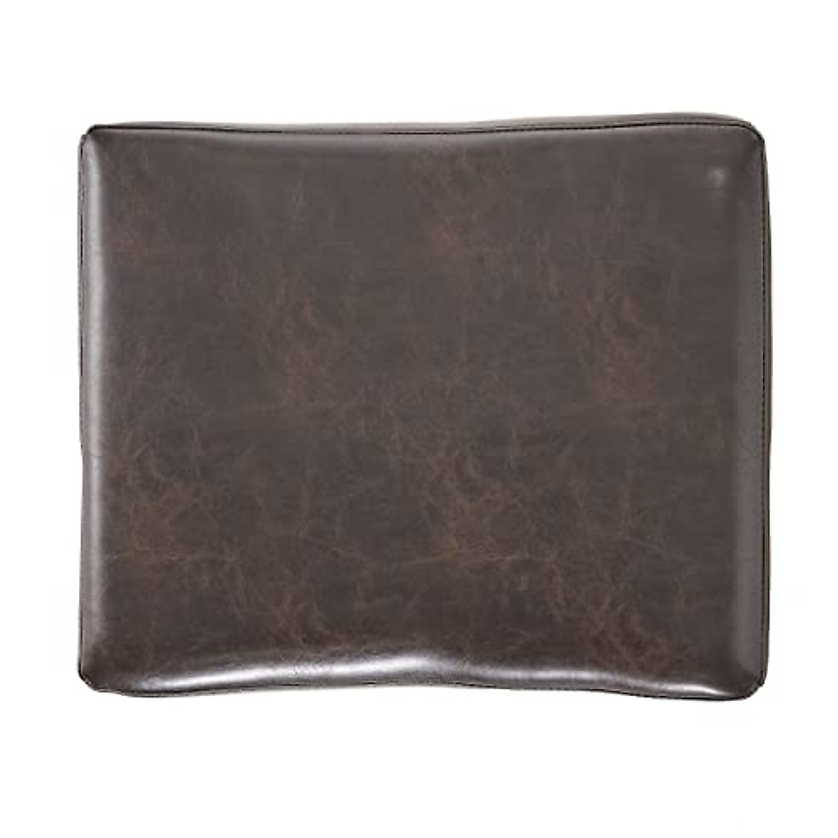 Christopher Knight Home Portman Leather Backless Barstools, 2-Pcs Set, Brown