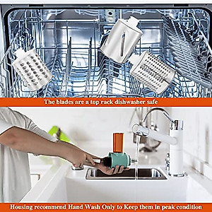 HOMER Slicer Shredder Attachment - Fits All Models of KitchenAid Stand Mixer - Premium Stainless Steel - Time-Saving Accessories for Cheese Grater(Light Green)