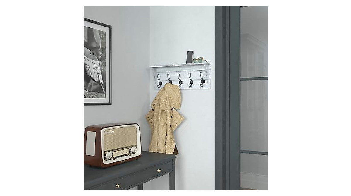 Flash Furniture Wall Rack - Stylish Storage Solution