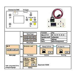 RATTMMOTOR CNC 3018 PRO CNC Wood Router Machine Kit GRBL Control 3 Axis DIY Mini CNC Engraver Milling Machine+GRBL Offline Controller+775 Spindle Motor ER11 for Carving Acrylic PVC PCB Plastic Wood
