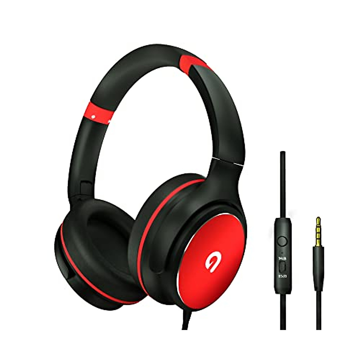 ADOOPE Kids Headphones with Safe 85dB/94dB Volume Limiter for Teen and Boys, Foldable HD Stereo Sound Headphones PC/fire Tablet/iPad, Headphones with Microphone for School, Travel and Home