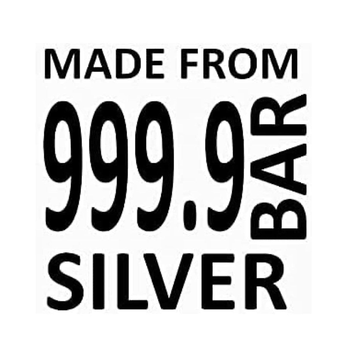 GLC Gold Leaf Silver Leaf, 99.9% Pure Silver Leaf Varakh Foils 50pcs 5'' x 3'' for Sweets Deco,Cake Baking,Chocolate,Supari,Serums,Ayurvedic Medicine,Decoration,Beauty Face Kits,Painting Art Crafts_