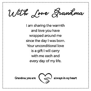 Softly Said Grandma Blanket-Sentimental Gift for Grandma On Mother's Day Christmas, Birthday (Grey)