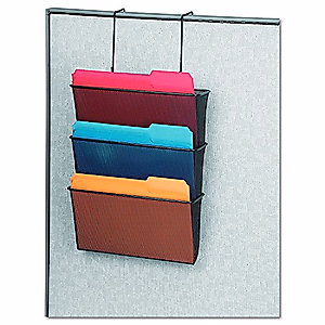 Fellowes Mesh Partition Additions Letter Size Black Triple File Pocket (75901)
