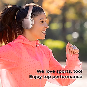 PowerLocus Bluetooth Headphones Over Ear, [Bass-Mode Button] Wireless Headphones, Foldable Hi-Fi Stereo, Soft Memory Foam Earmuffs, Metal Extendable Sides, Headset with Microphone for Phone/PC/TV
