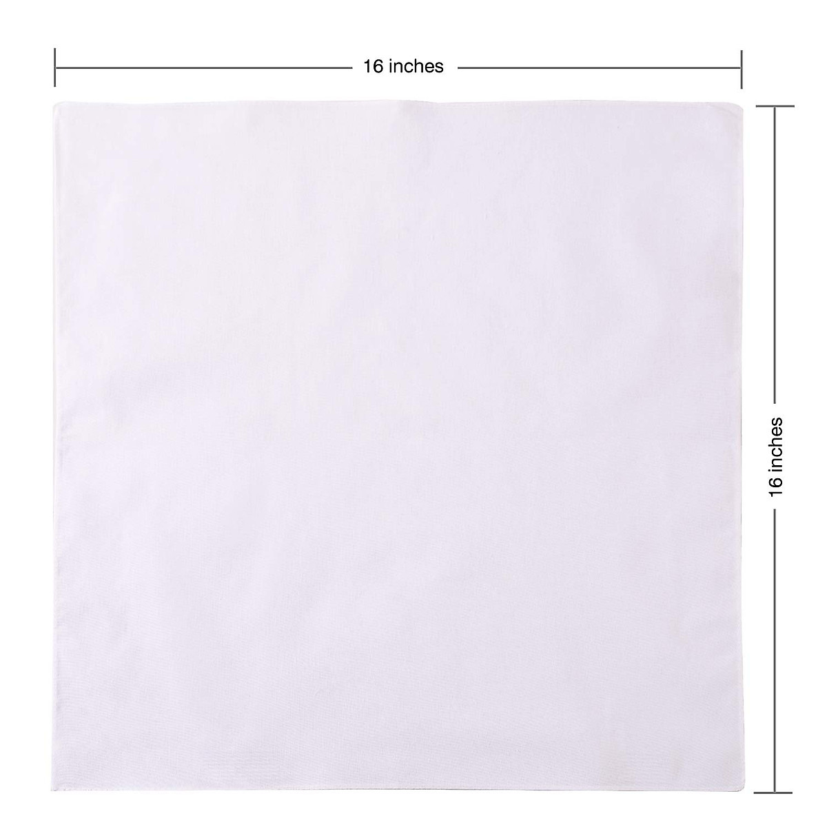 Deviegath Men's Handkerchiefs 18 Pack 100% White Cotton Solid White Hankie