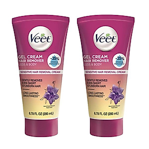 Veet Legs & Body 3 in 1 Gel Cream, 6.78 oz (Pack of 2)