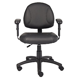 Boss Office Products Posture Task Chair with Adjustable Arms in Black