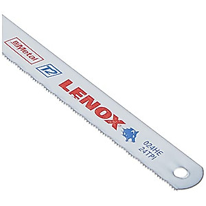 LENOX Tools Hacksaw Blade, Bi-Metal, Metal Cutting, 10-inch, 24 TPI, 2-Pack (23930T024HE)