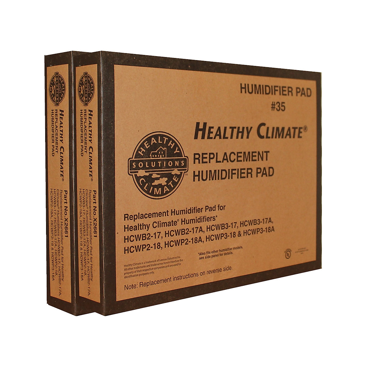 Lennox Healthy Climate Humidifier Pad # 35 Part No. X2661 Case of 2