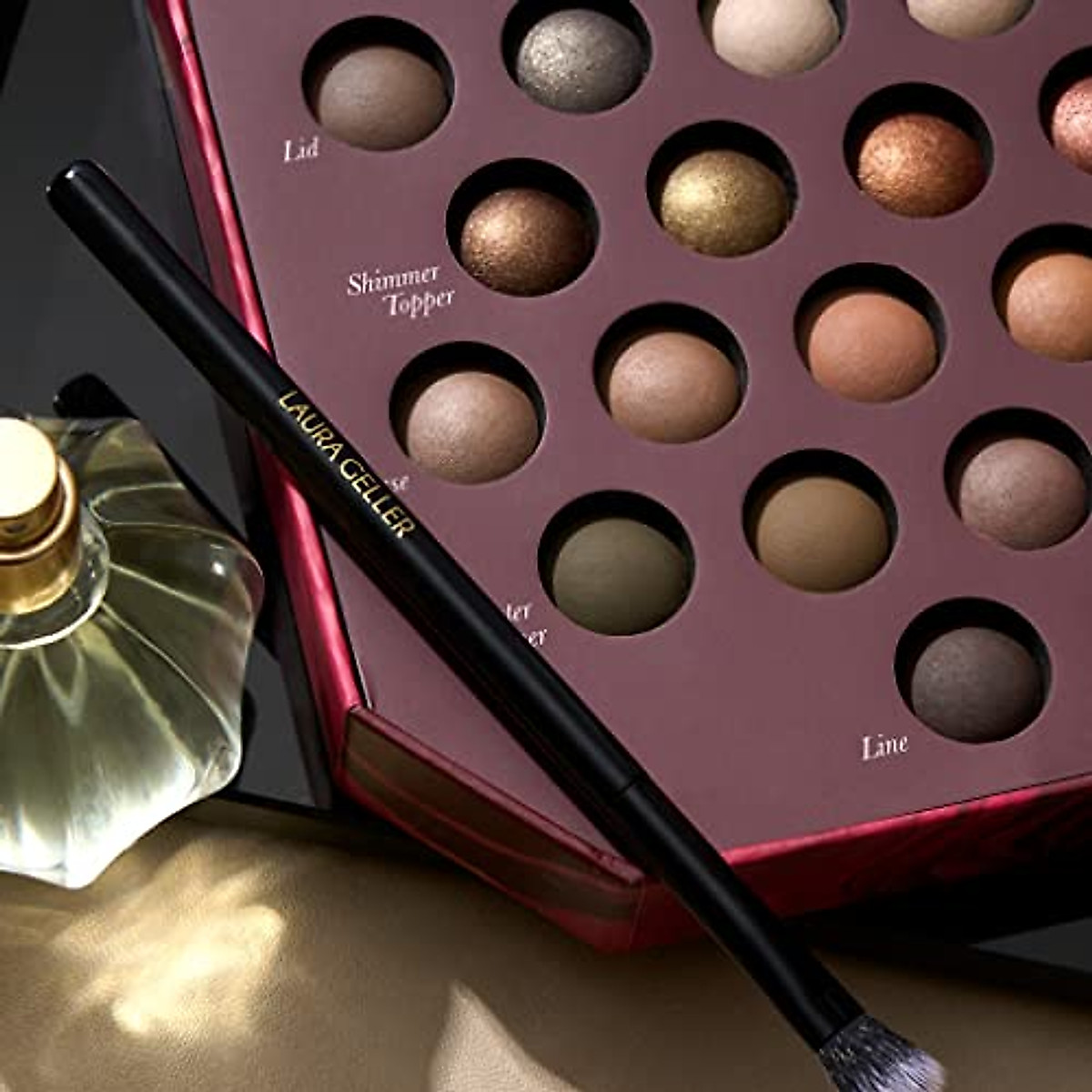 LAURA GELLER The Ultimate Eyeshadow Palette Warm & Wonderful | 31 Pigmented Baked Eyeshadows with Matte & Shimmer Finishes
