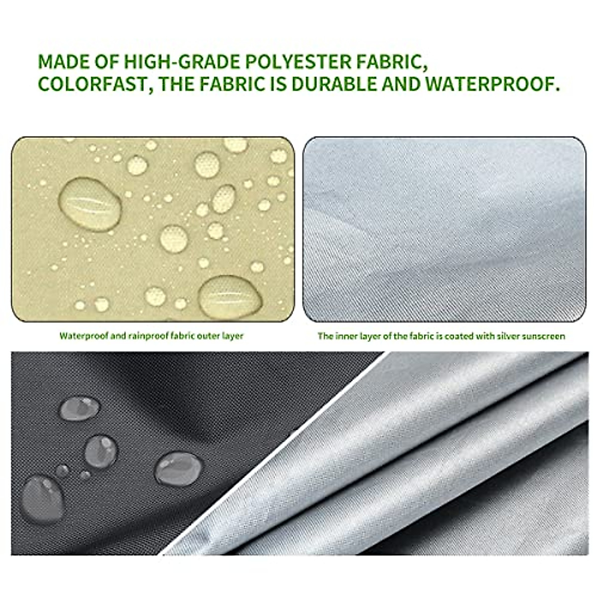 Waterproof Swing Covers for Outdoor Patio Swing Chair,Porch Bench Sling Chair Replacement Fabric Swing Cushion Black (45.3“X19 X19)