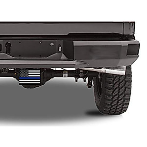 Thin Blue Line Flag Trailer Hitch Cover Plug US Blue Lives Matter Police Officer Law Enforcement