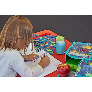 Trail maker Backpack with Lunch Box and Pencil Case for Girls and Boys, 17 Inch Backpacks for Kids for School (Colorful Clouds)