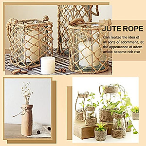 WYOMER 50 Ft Natural Sisal Rope 1/4" Heavy Duty Hemp Rope for Cat Tower and Tree, Cat Scratching Post Replacement, Heavy Duty Jute Twine for Scratching Pad, DIY Projects, Home Decoration