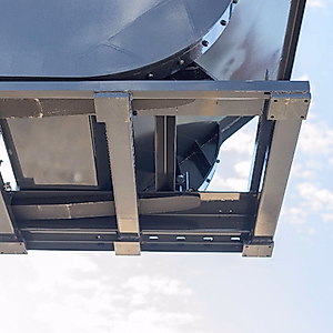 Titan Attachments 1 Cubic Yard Self-Dumping Hopper, Fork Lift Operated, Rated 6000 LB, Material Handling