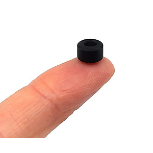 Teak Tuning Apex 61D Urethane Fingerboard Wheels - New Street Shape, 7.7mm Diameter - Ultra Spin Bearings - Made in The USA - Pitch Black Colorway