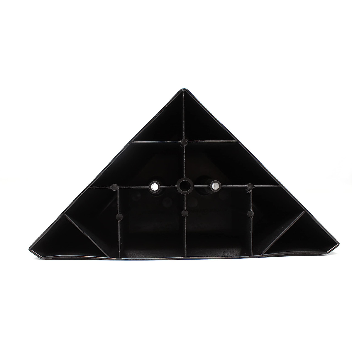 JSP Manufacturing 3" Triangle Plastic Furniture Black Corner Legs - Sofa Couch Chair Ottoman (1 Leg)