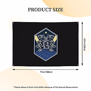 Emblem Of The Peterson-Schriever Garrison Personalized Festive Banners To Add Atmosphere To Your Celebration 47Ã—71in