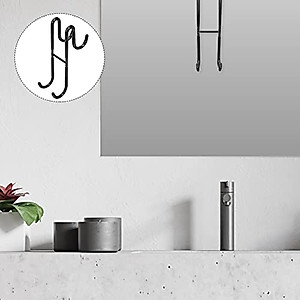 Cabilock Shower Towel Hook Metal Hangers Heavy Duty Hangers 1 Piece Over Cabinet Drawer Hook Narrow Door Hook Wardrobe Door Hanger Shower Door Hook Metal Hangers Heavy Duty Hangers